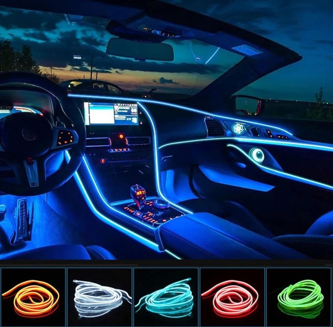Smart LED Ambient Light Strips for Cars – Bluetooth & Remote Control - Etsy