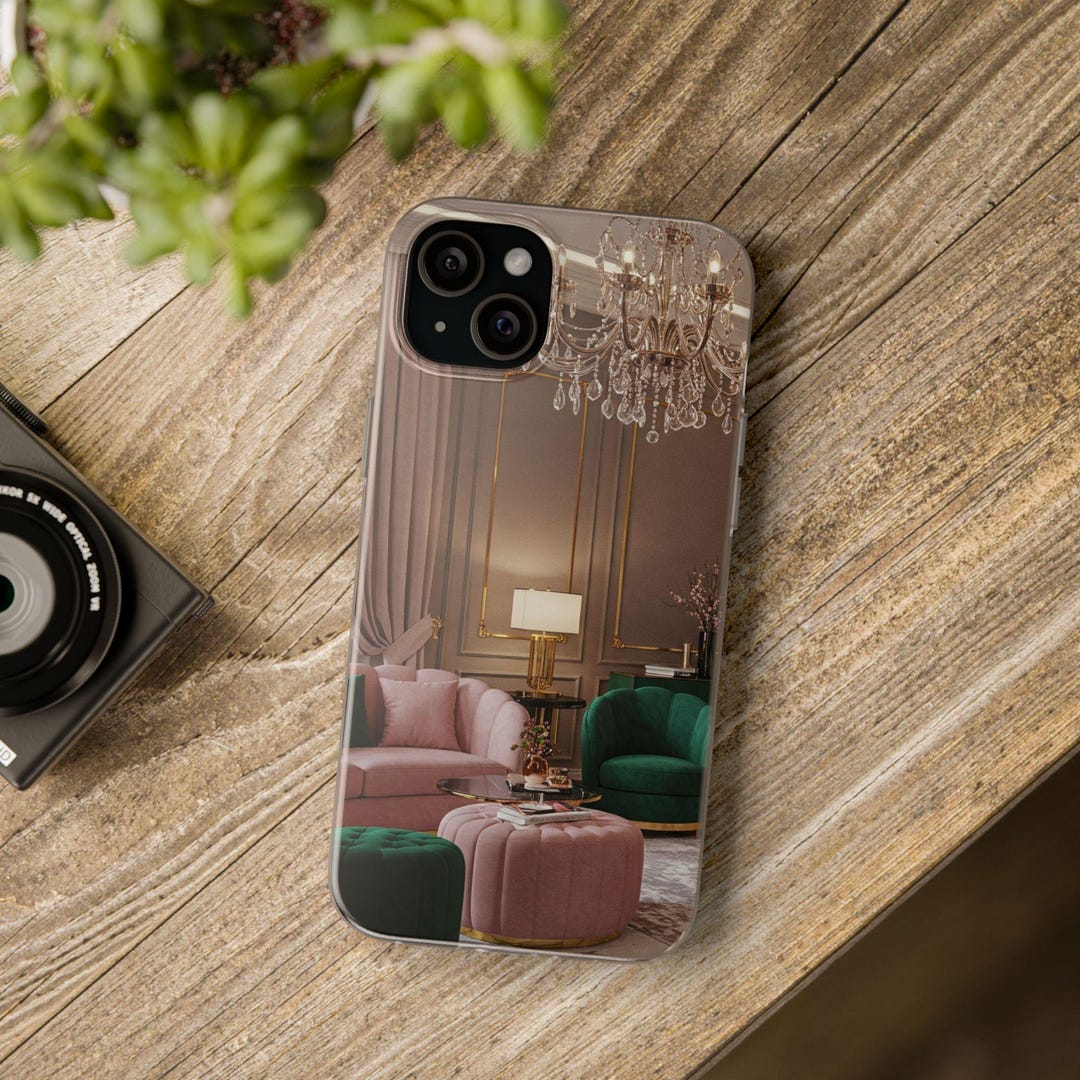 Flexi Cases - Luxe Modern Living Room 3D Rendering, Coquettish Chic ...