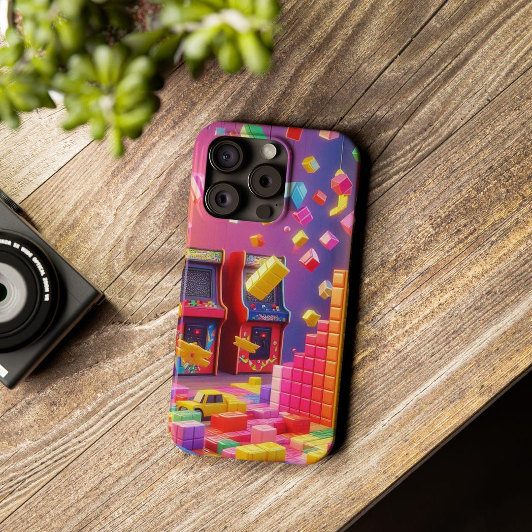 Tetris - Pixel Art iPhone Case: Retro Game Character Design, 8-bit ...