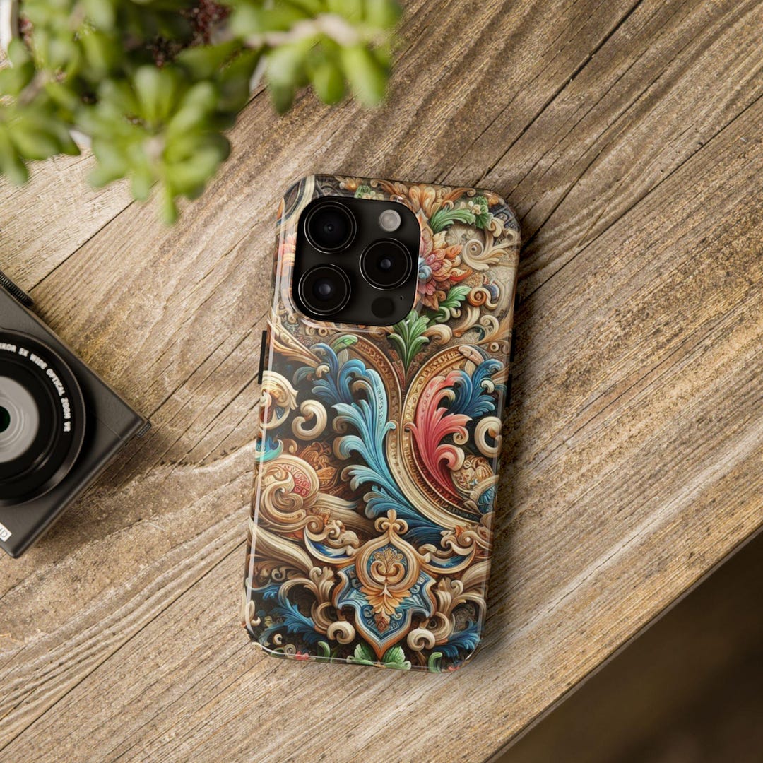 Intricate Blossom Wonderland Phone Case - Glossy Floral Art, Flexible ...