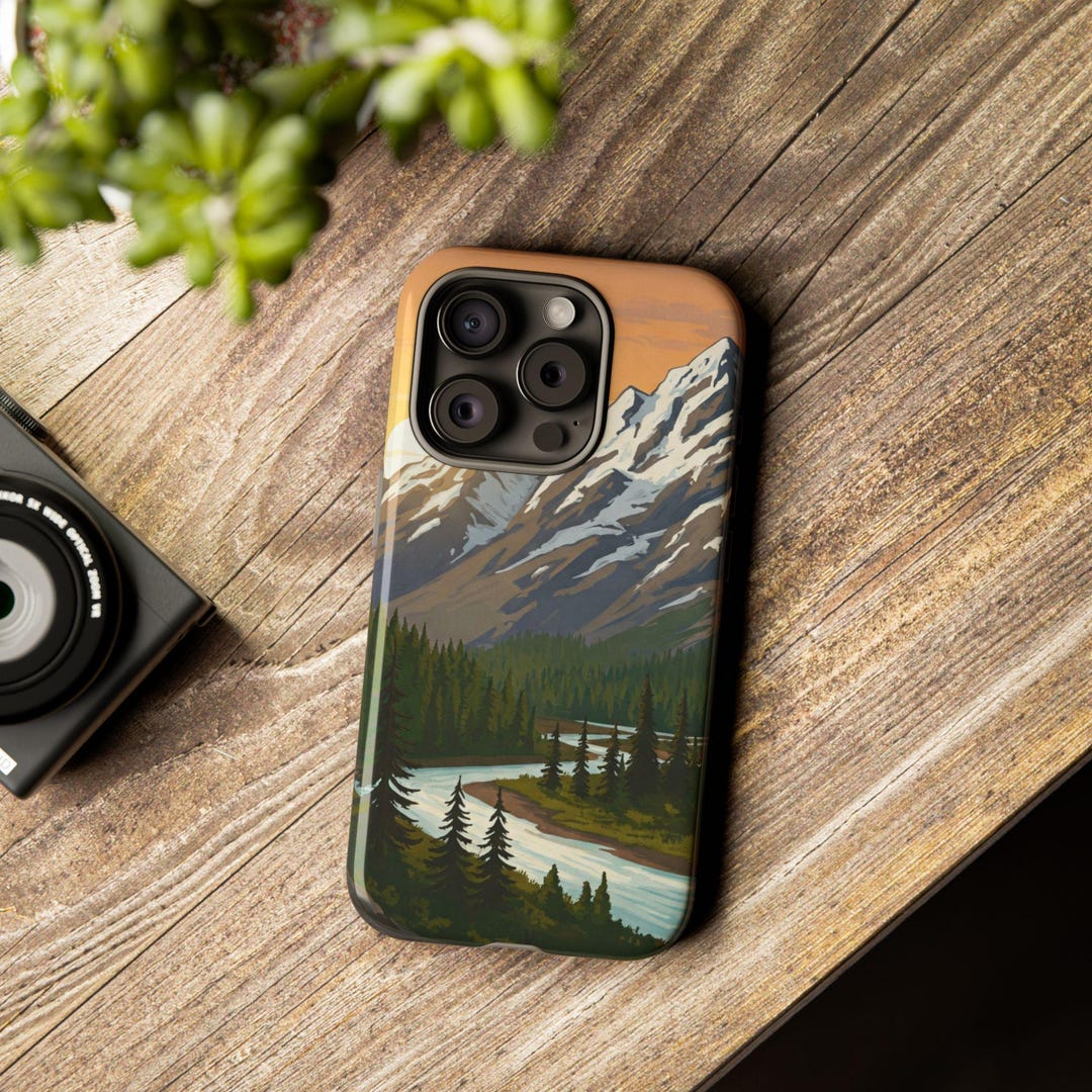 Nature Lover Mountain Sunset Phone Case - Scenic Landscape Design for ...