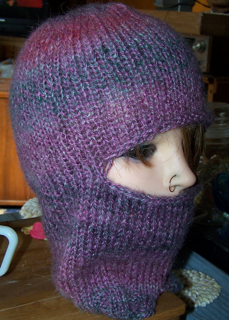 Balaclava Hand Knit Ski Mask Custom Made to Order Beanie New - Etsy