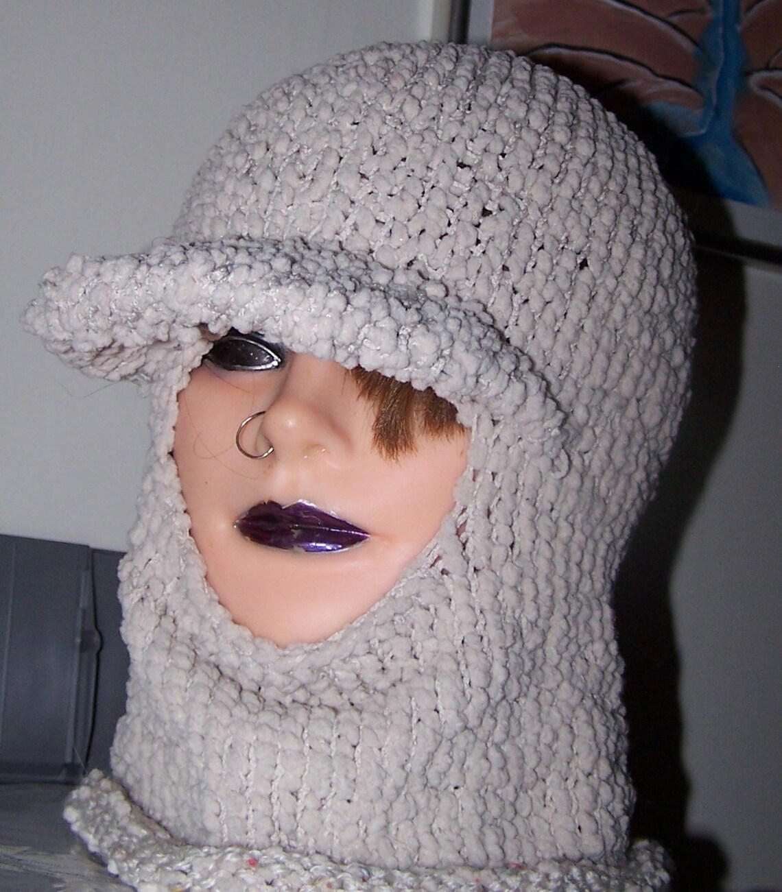 Balaclava Ski Mask With Visor Hat Made to Order Custom Beanie | Etsy