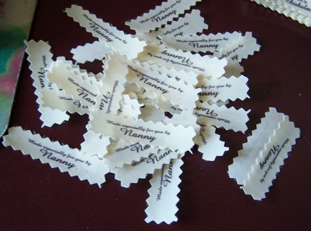 Clothing Labels Nanny Mommom Grandma Made With Love by Sew in Garment ...