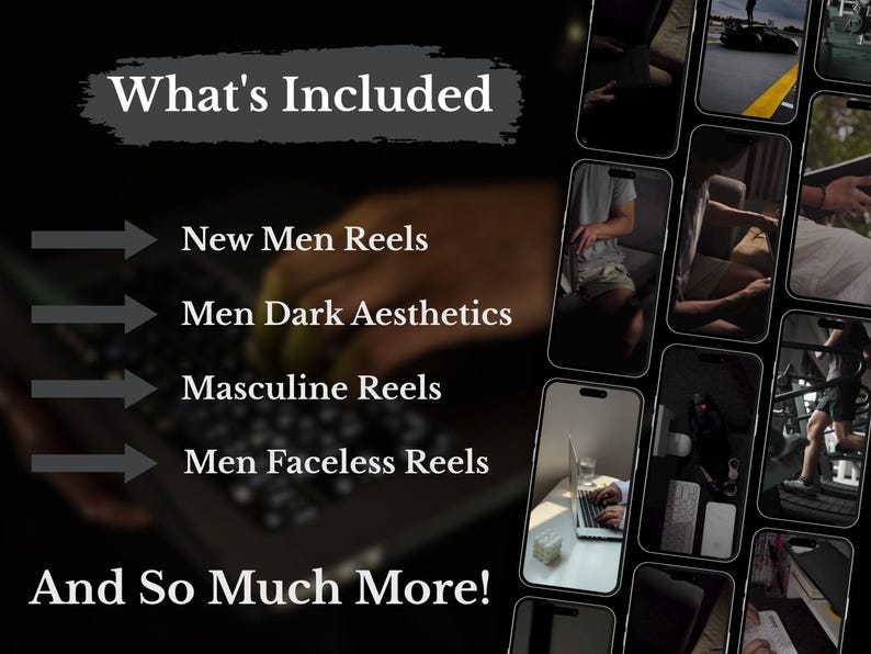 Dark Men Aesthetic Faceless Reels, Dark Aesthetic Faceless Reels for ...