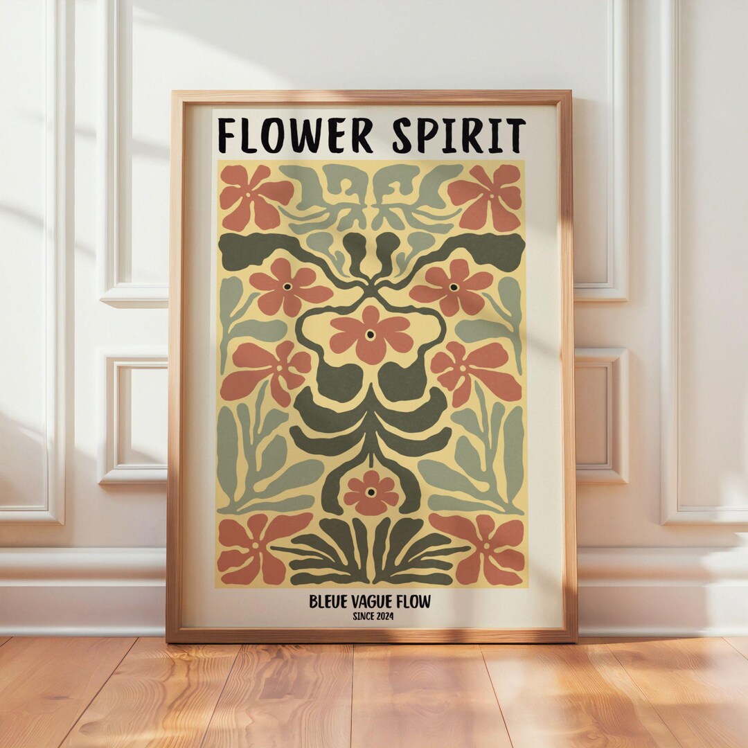 Minimalist Floral Poster | Modern Botanical Poster | Wall Art for ...