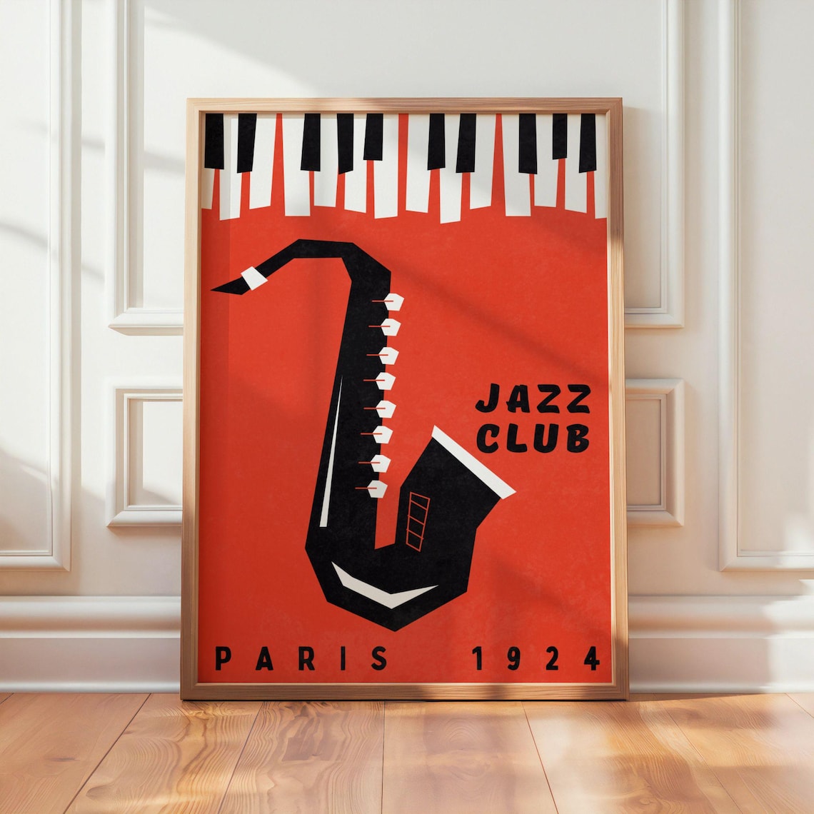 Jazz Club Poster | Minimalist Jazz Music Poster | Vintage Wall Art ...