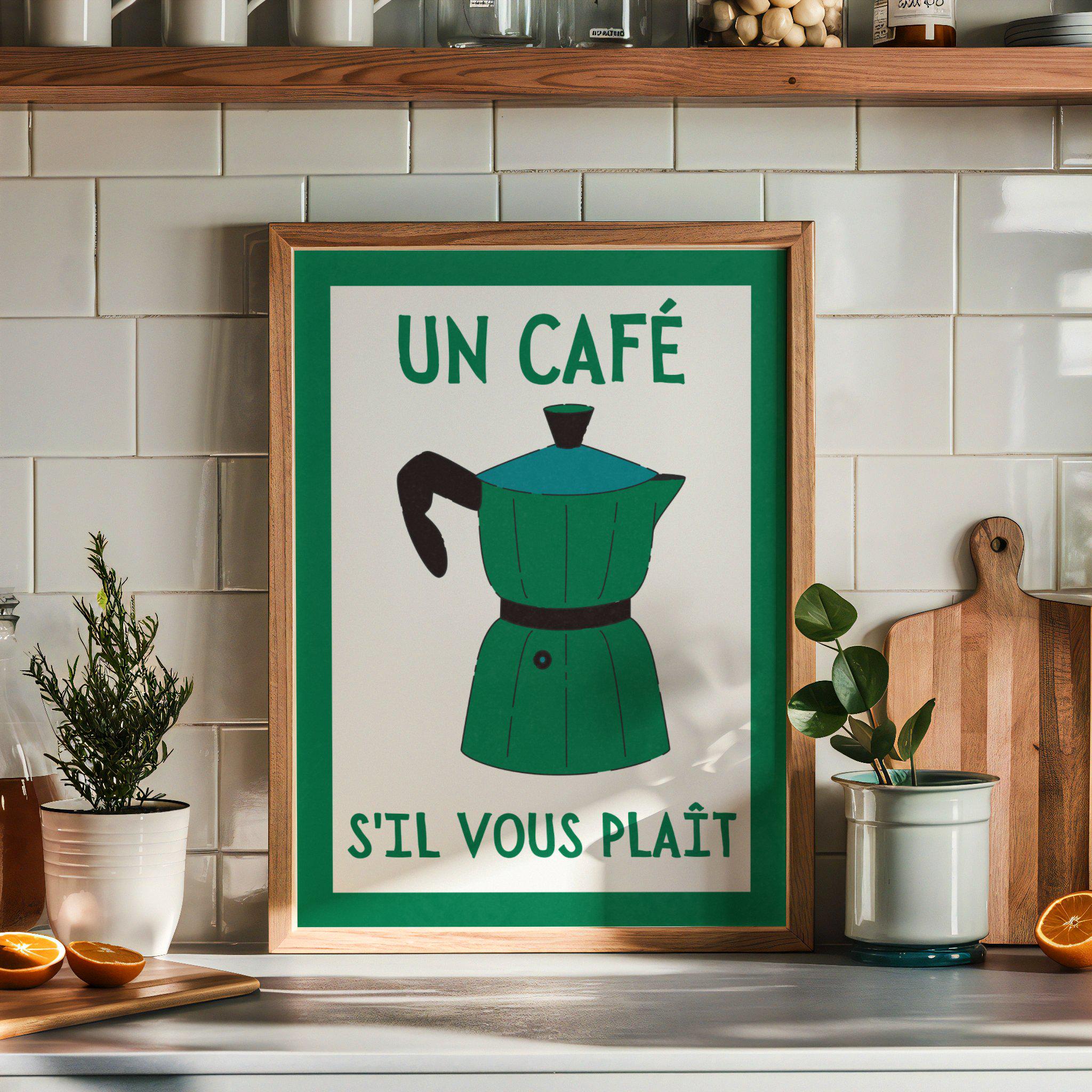 Coffee Poster | Minimalist Coffee Lover Poster | Kitchen or Living Room ...