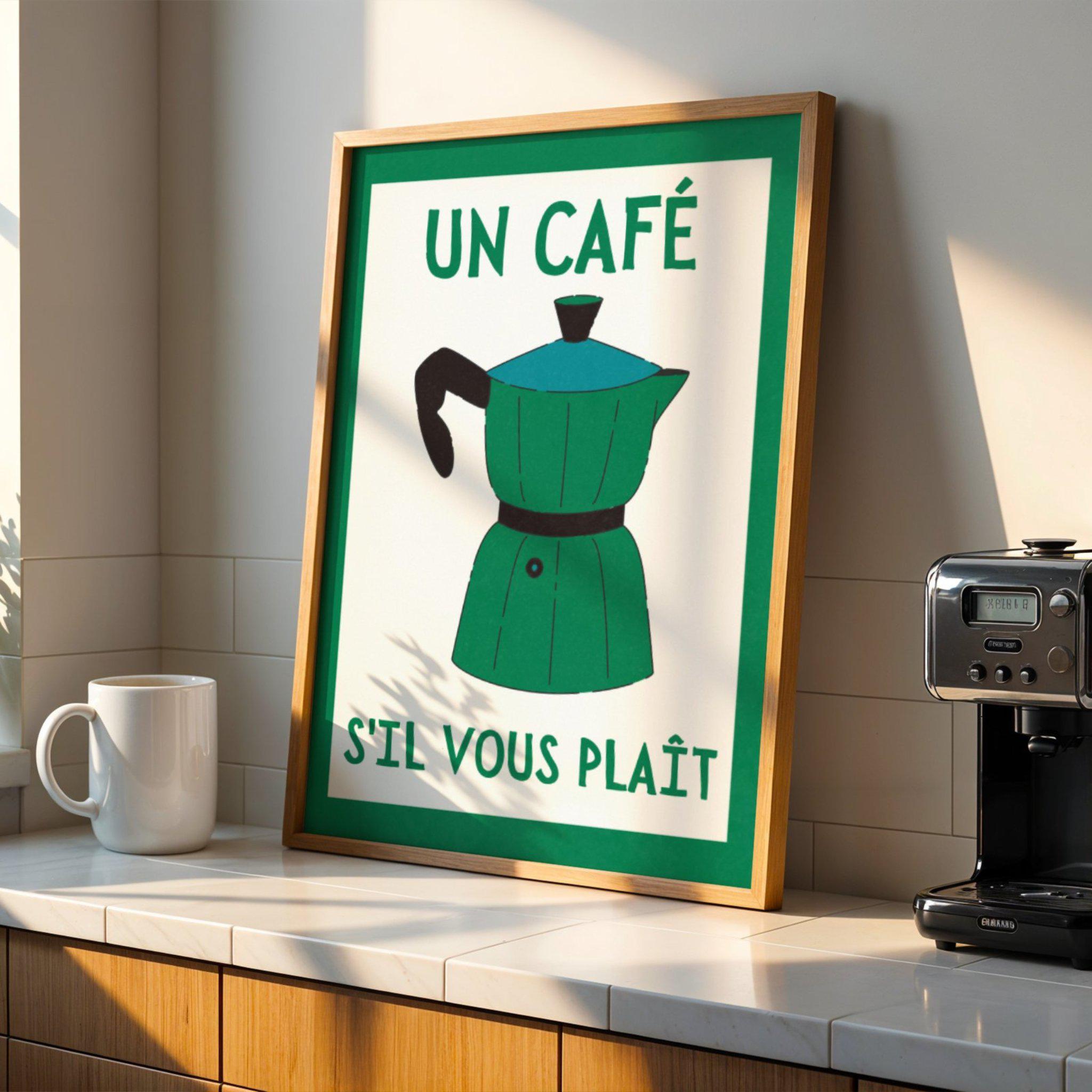 Coffee Poster | Minimalist Coffee Lover Poster | Kitchen or Living Room ...