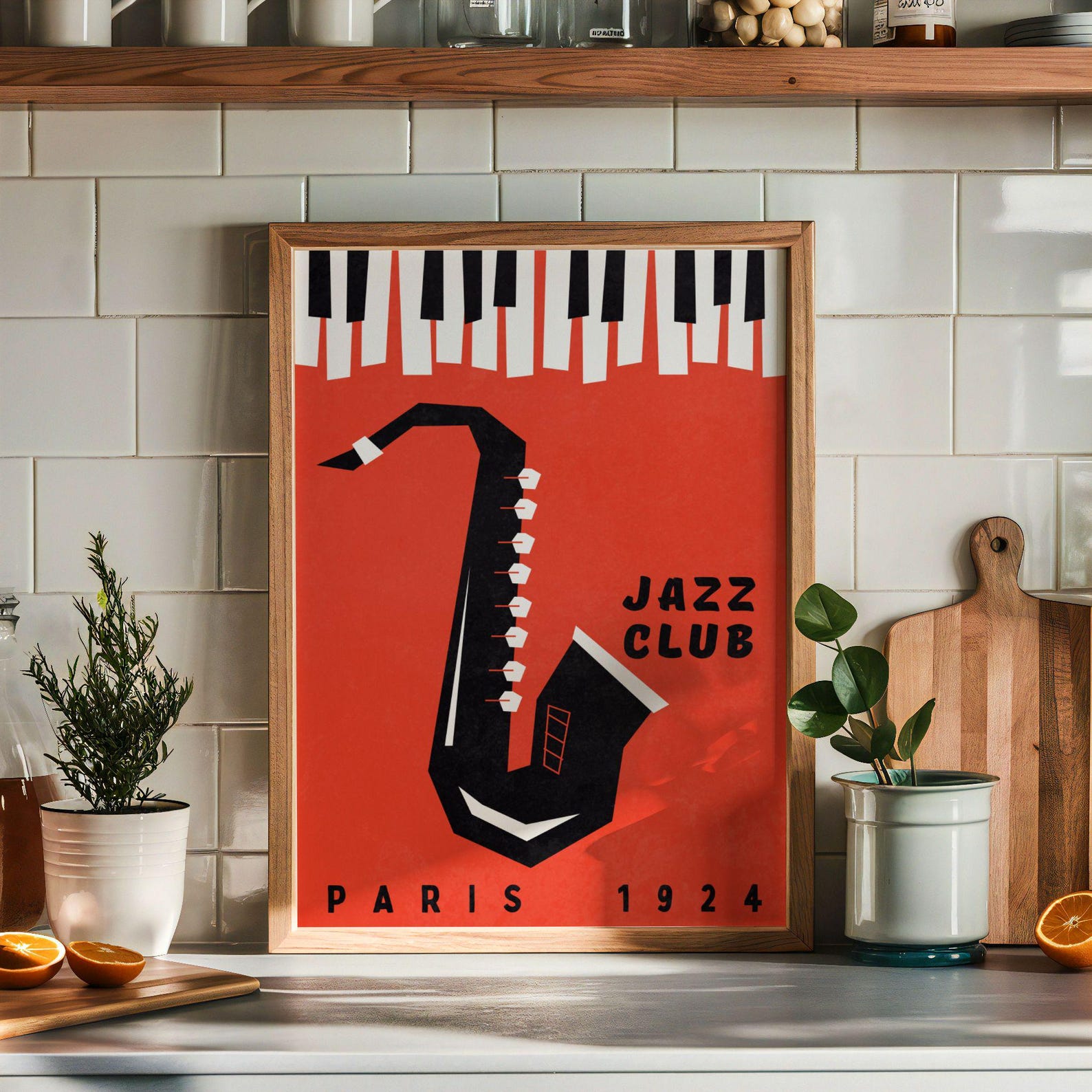 Jazz Club Poster | Minimalist Jazz Music Poster | Vintage Wall Art ...