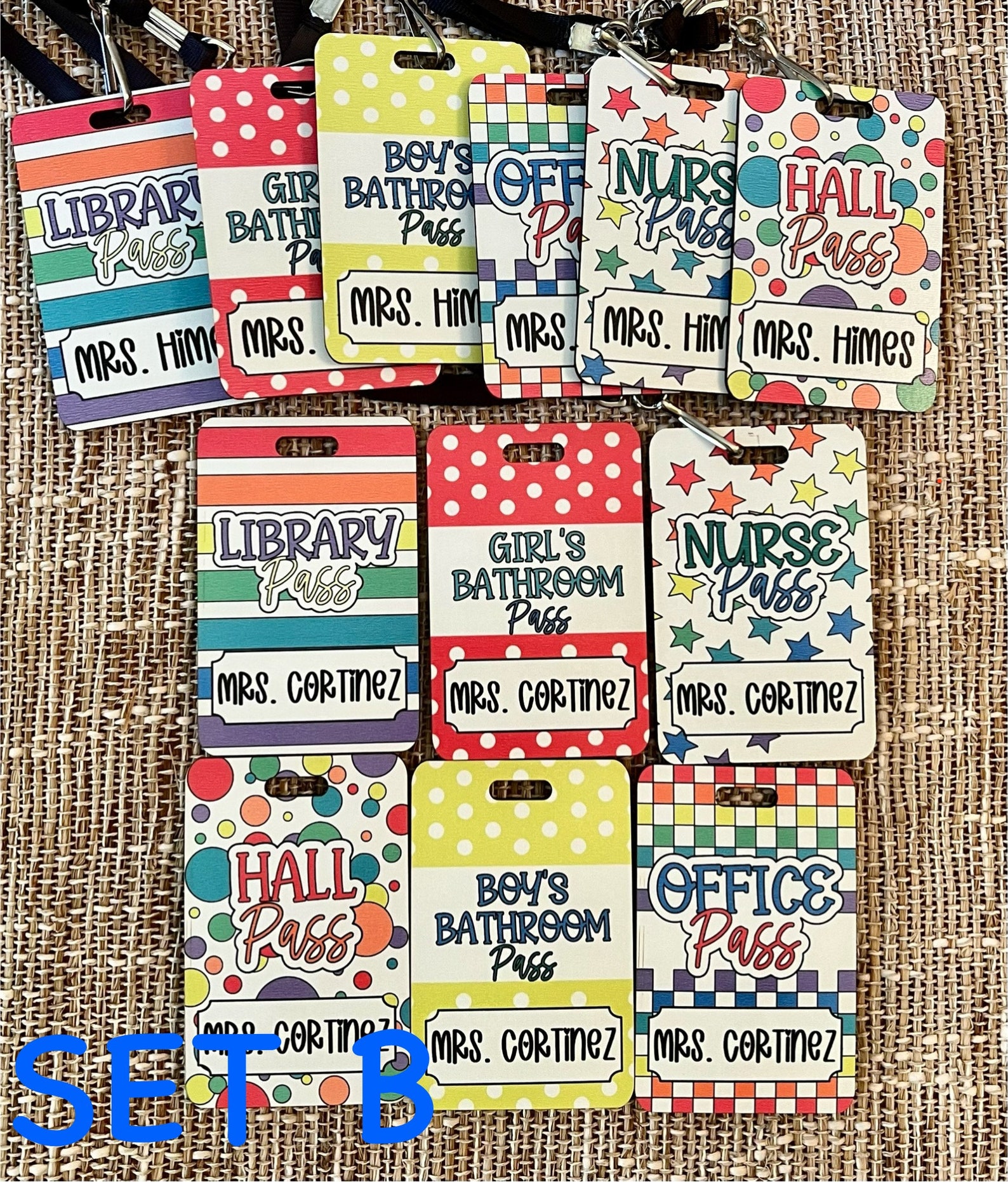 Teacher Hall Passes - SVG & PNG - Digital File-teacher File for Laser ...