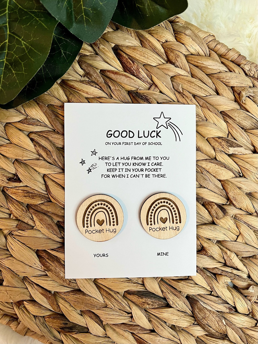 Back to School Pocket Hug. Good Luck Pocket Hug. Girls and Boys. - Etsy