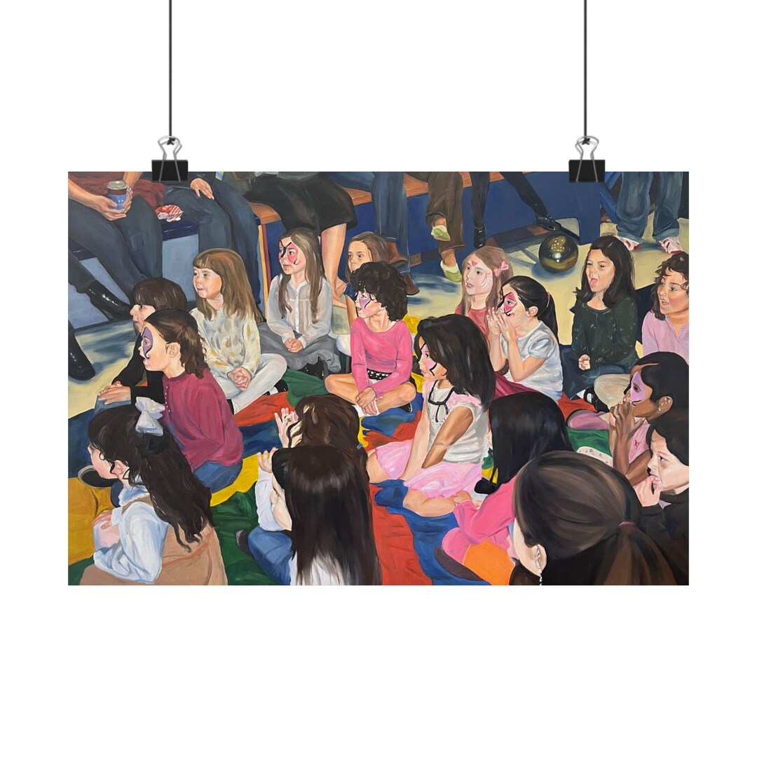 Art Print- Oil Painting by Cat Maida - Vibrant Art Maximalist Poster ...