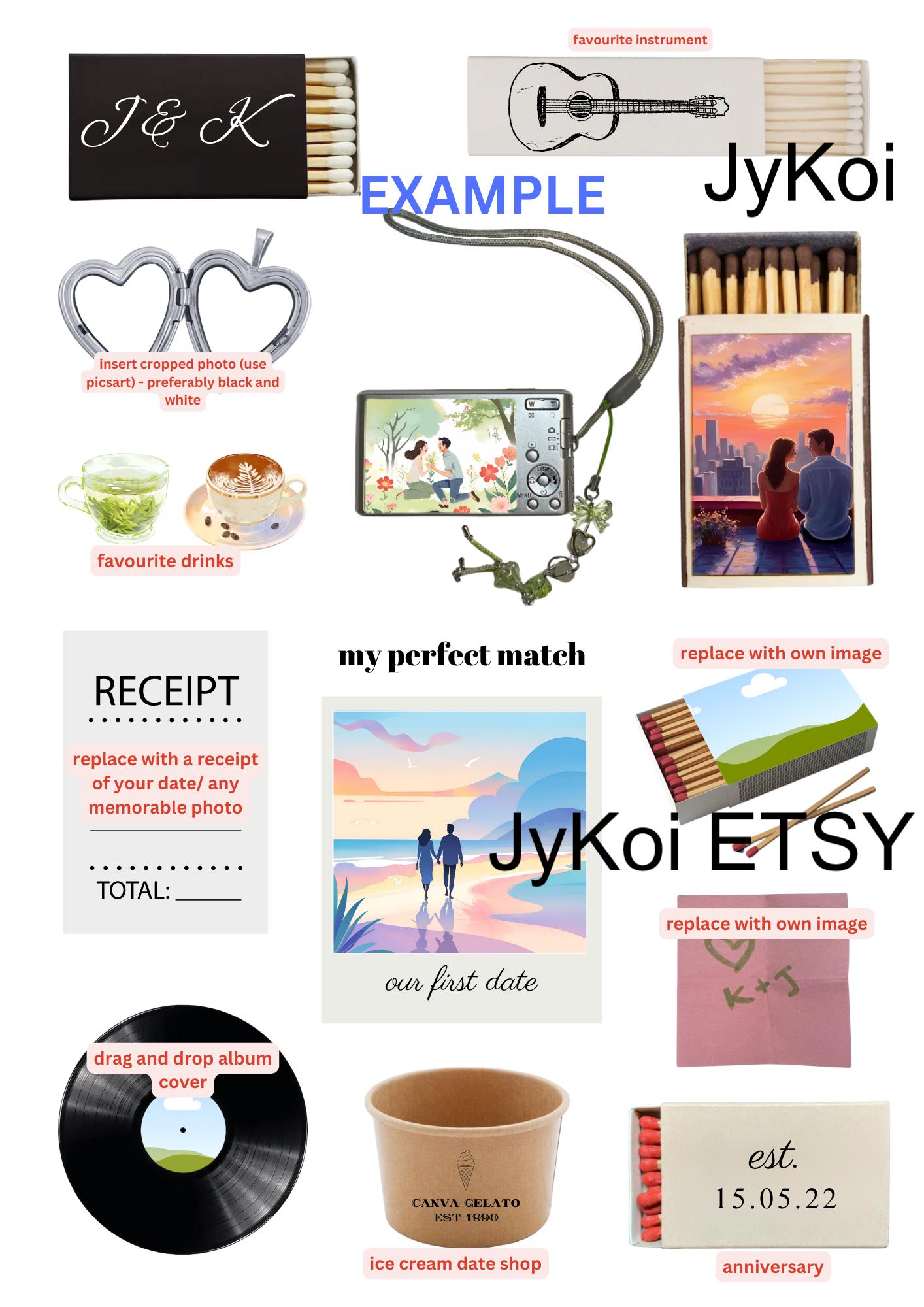 Matchbox Template Canva Editable - Etsy