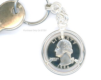 Silver keychain | Etsy