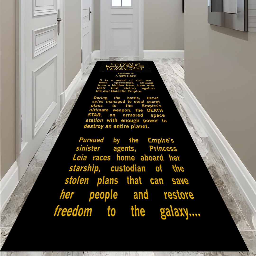 Star Wars Runner Rug, Star Wars Crawl Rug, Star Wars Rug, Star Wars ...