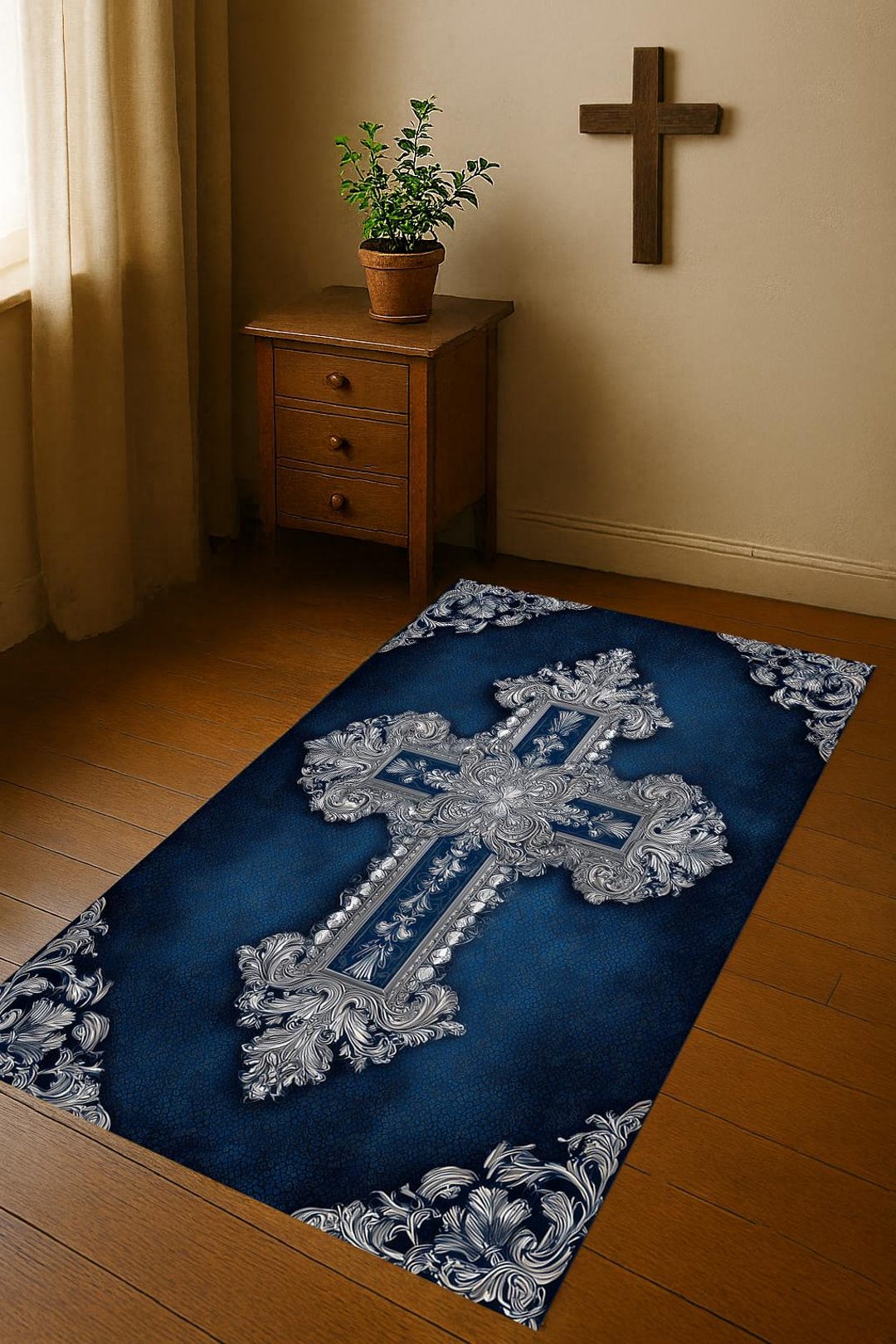 Christian Cross Prayer Rug, Orthodox Decor, Christian Gift - Etsy