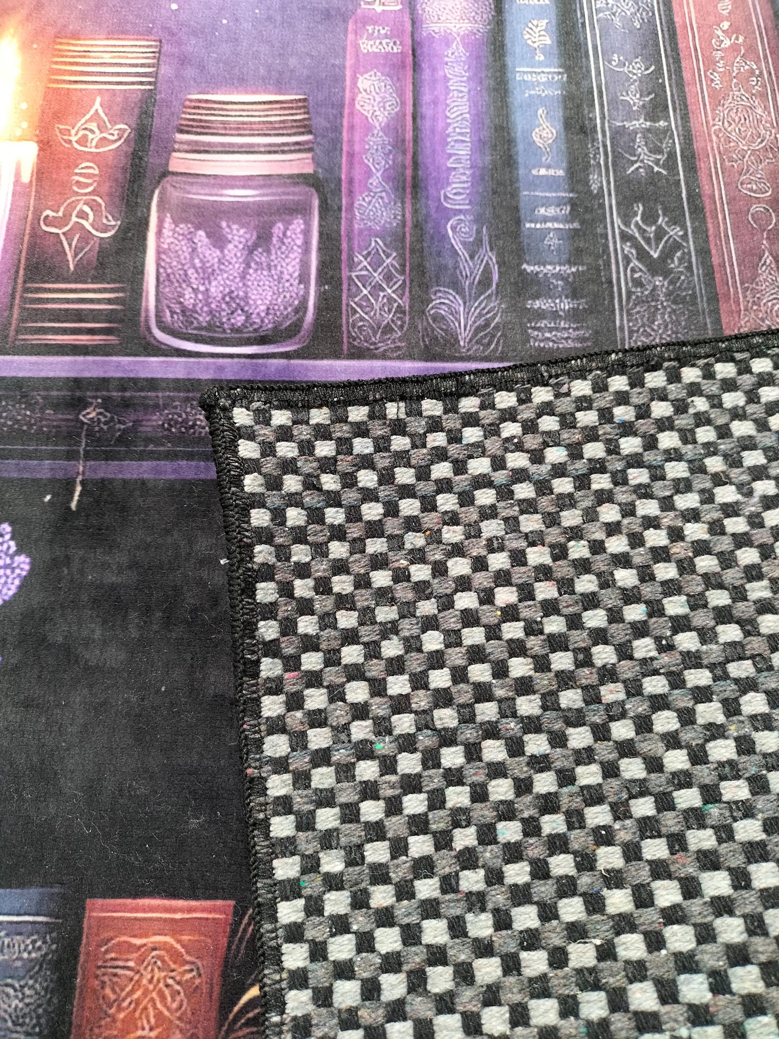 Bookshelf Rug, Books Area Rug, Book Themed Rug, Gothic Style Bookshelf ...