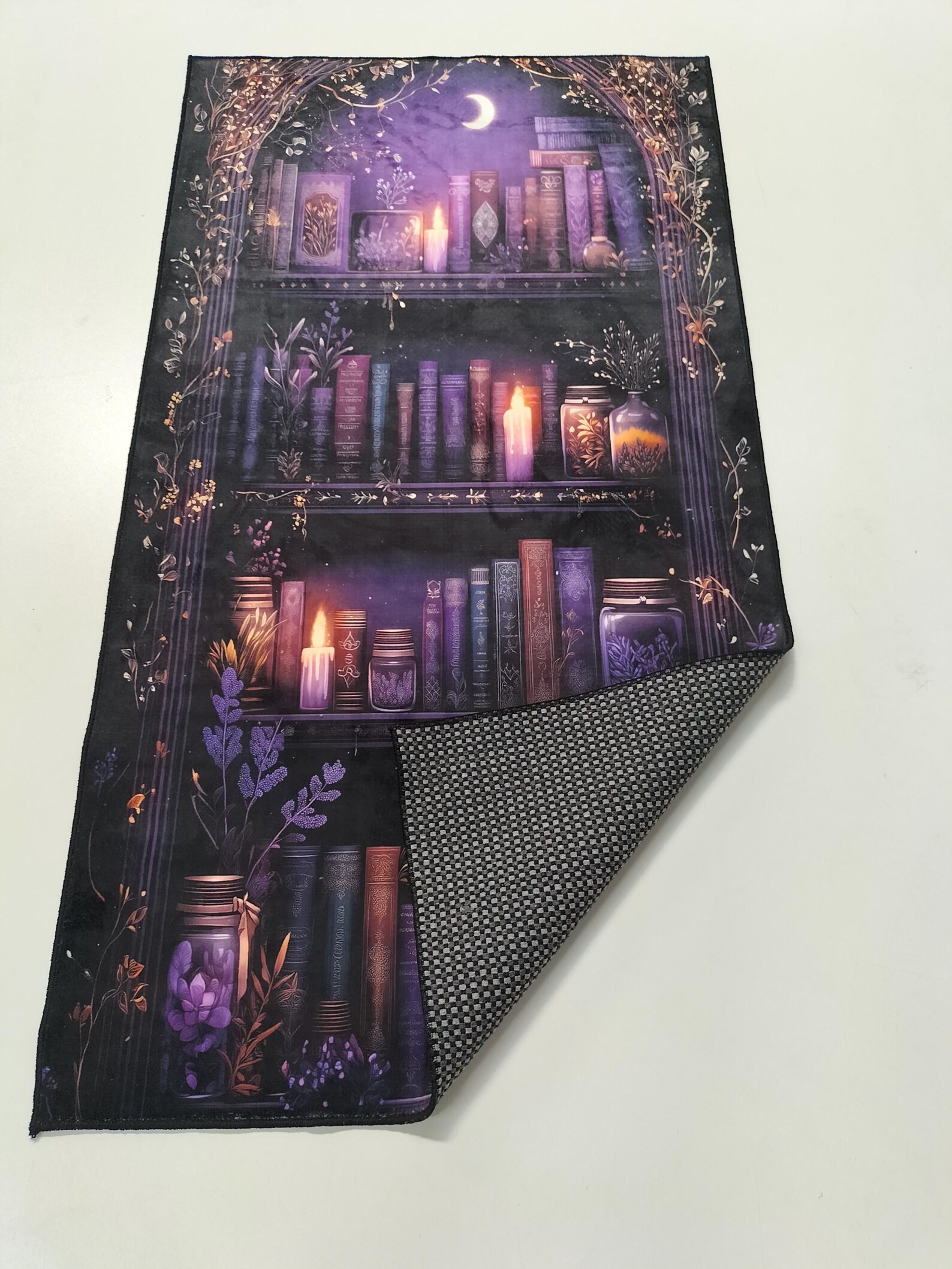 Bookshelf Rug, Books Area Rug, Book Themed Rug, Gothic Style Bookshelf ...