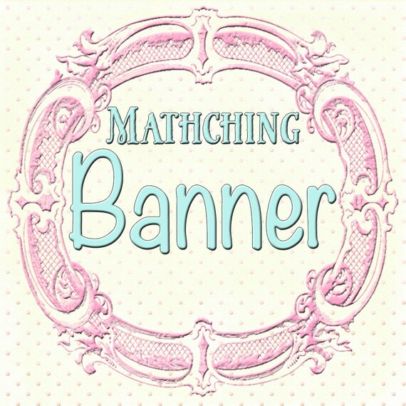 Matching banner to any design in my shop or your custom | Etsy