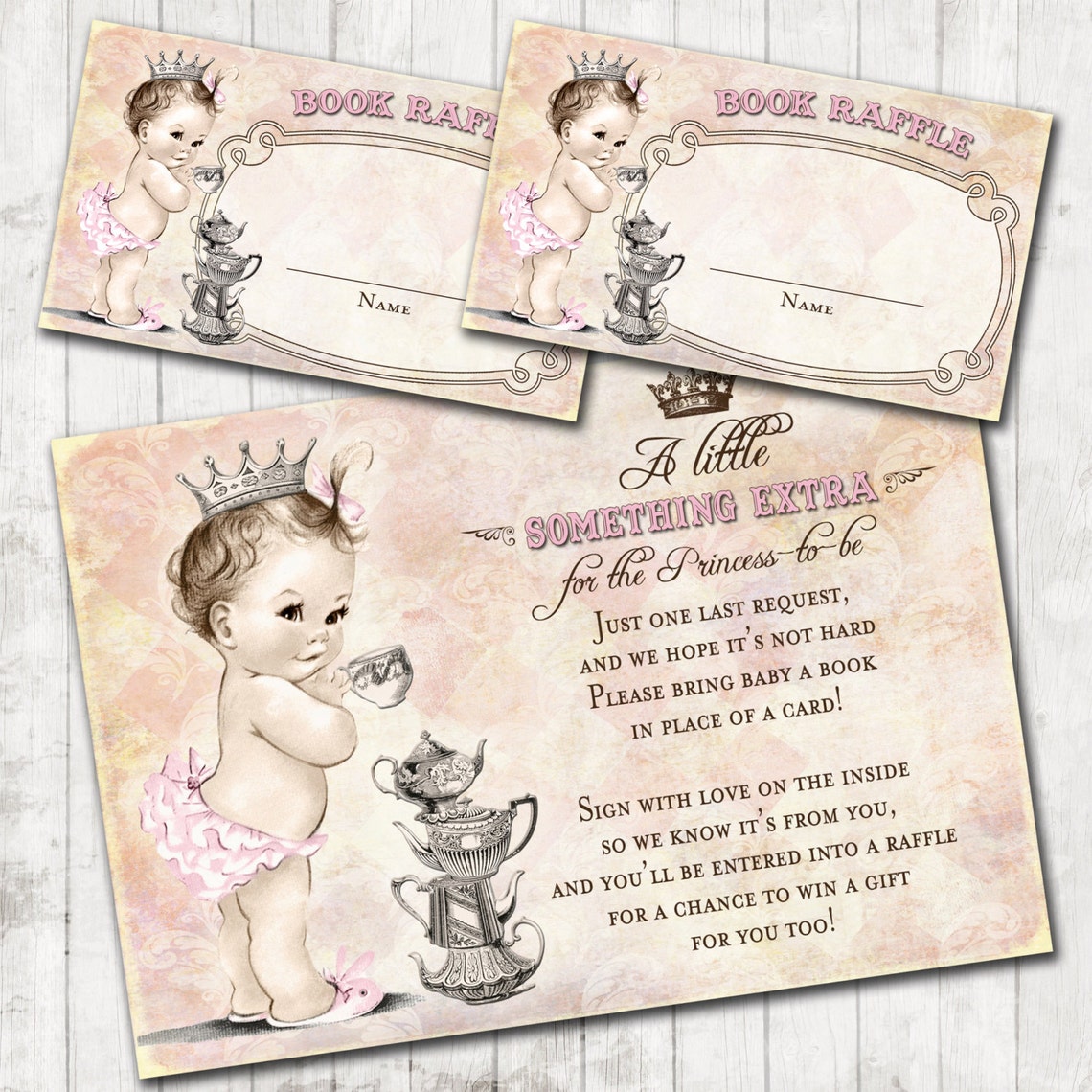 Bring a Book or Build a Library Baby Shower Add on Pack - Etsy