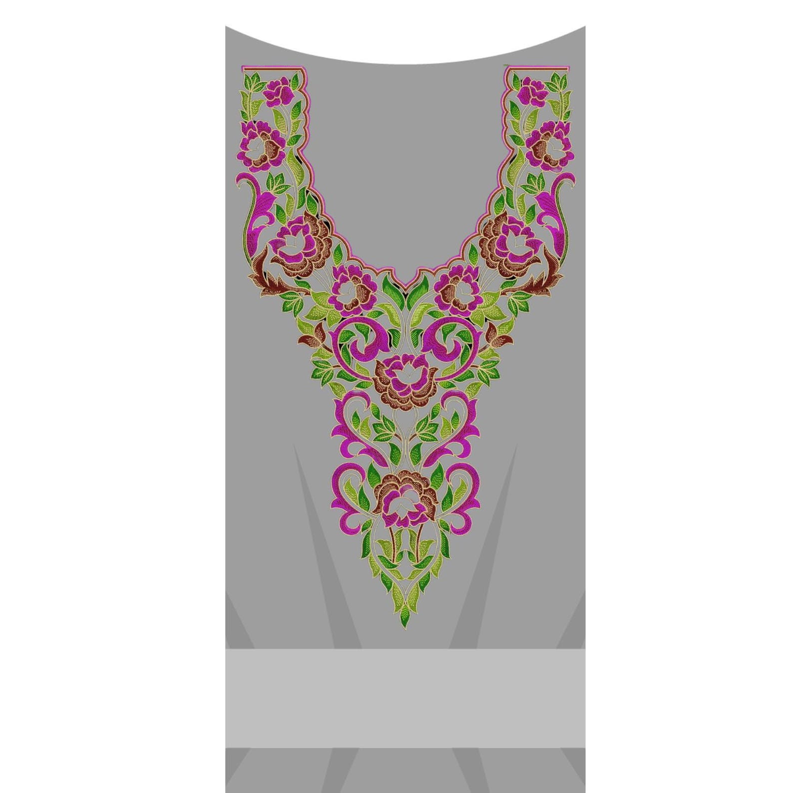 Arabic Neckline Embroidery Design | Dubai Abaya & Sleeve Design ...