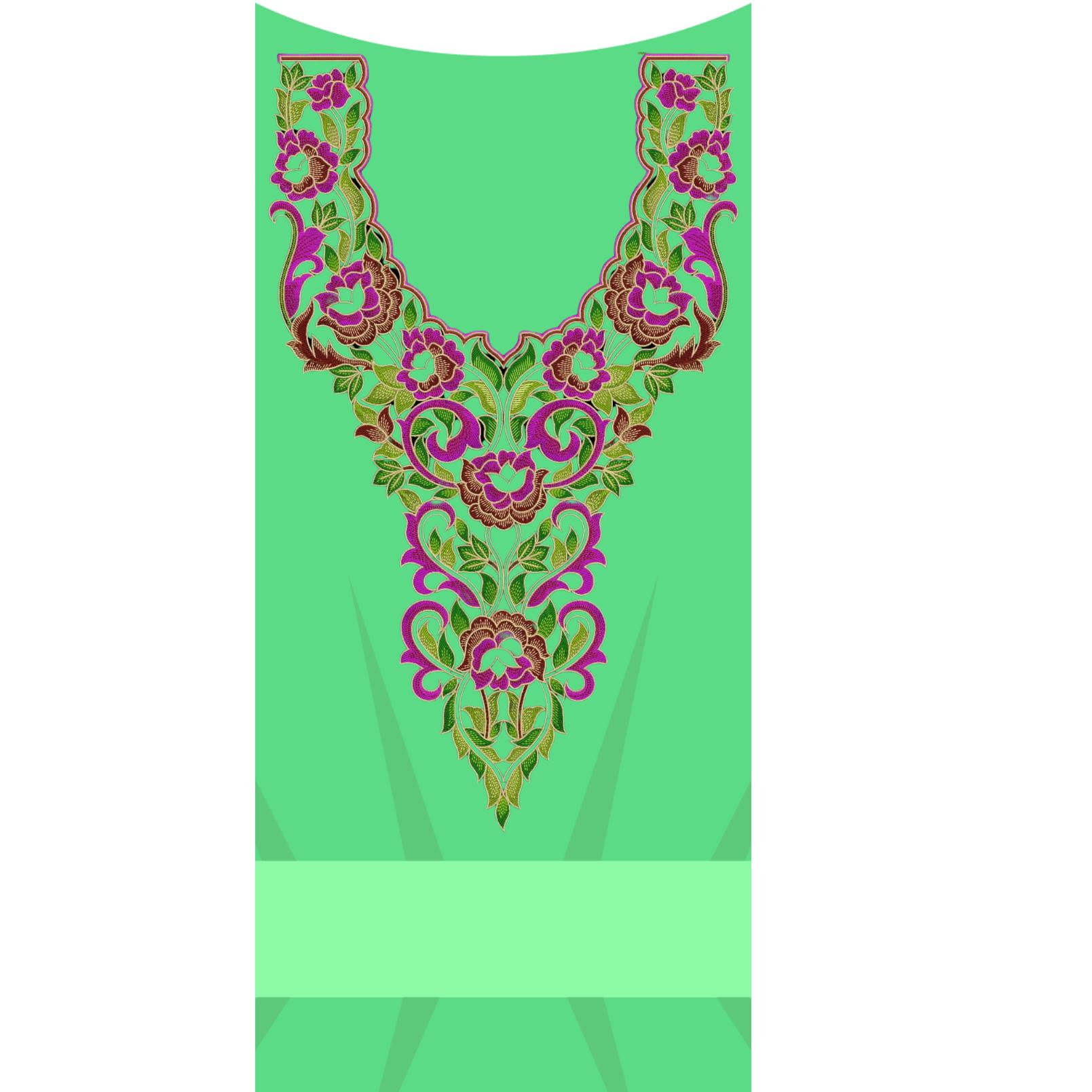 Arabic Neckline Embroidery Design | Dubai Abaya & Sleeve Design ...