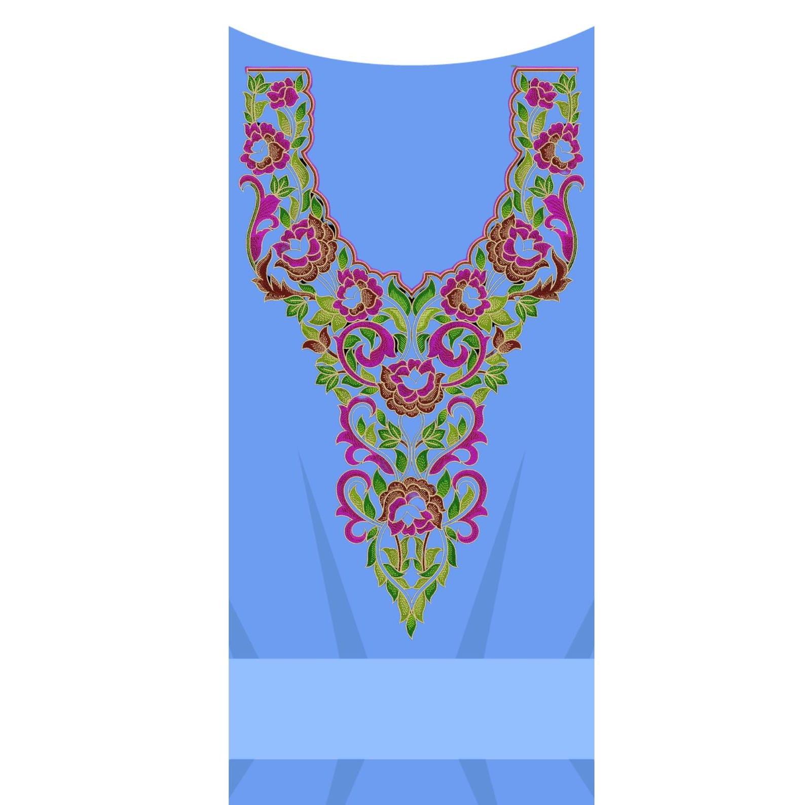 Arabic Neckline Embroidery Design | Dubai Abaya & Sleeve Design ...