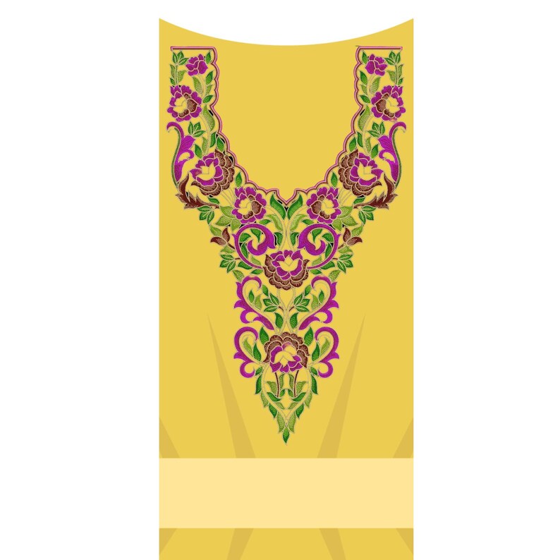 Arabic Neckline Embroidery Design | Dubai Abaya & Sleeve Design ...