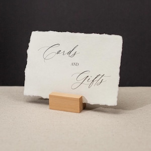 Cards and Gifts Sign Deckle Edge Paper (design 4) - Gift Table Wedding ...