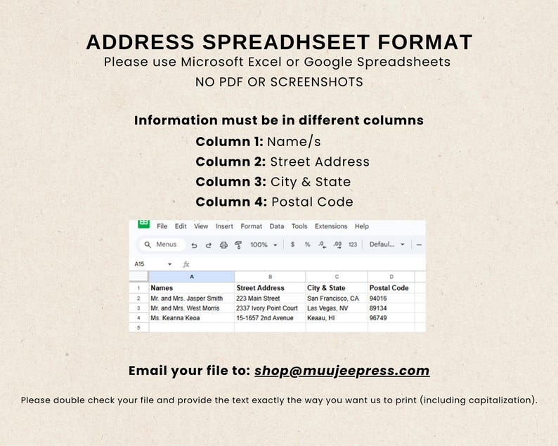 A7 Envelope Address Printing (d6) - Custom Personalized White Ink ...