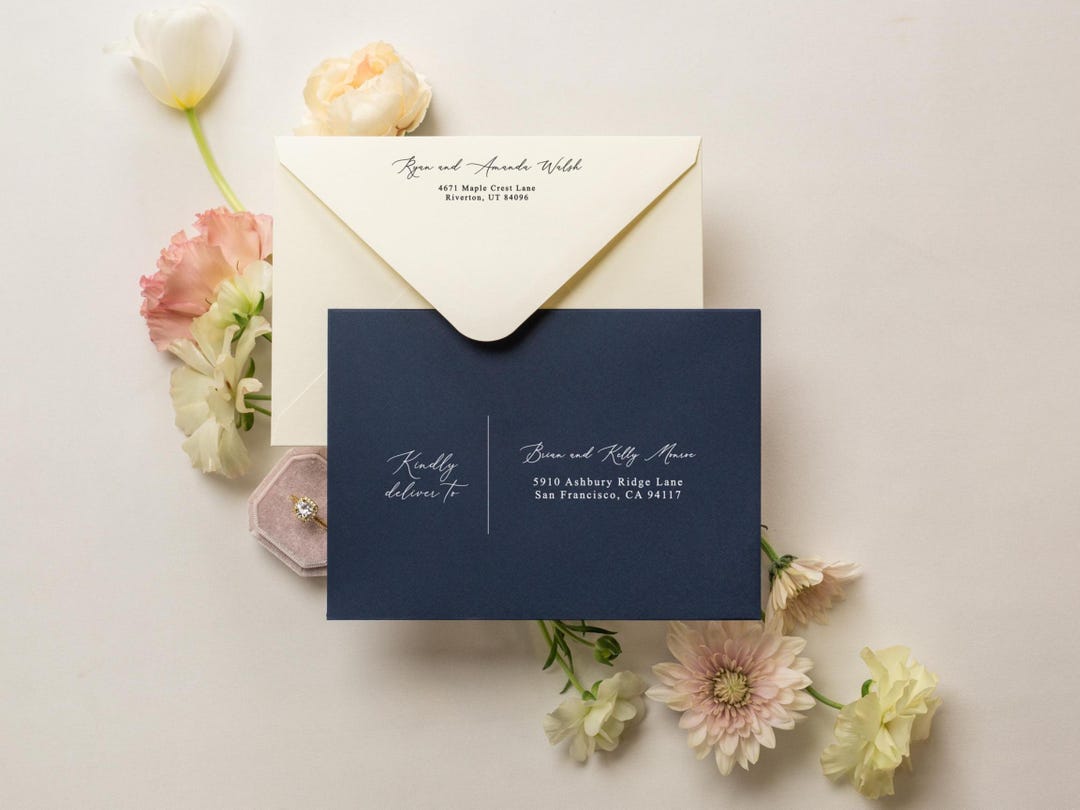 A7 Envelope Address Printing (d6) - Custom Personalized White Ink ...