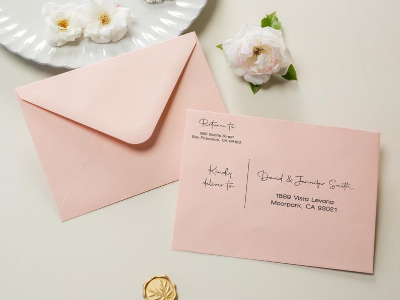 A7 Envelope Address Printing (d7) - With White or Blank Ink Custom ...