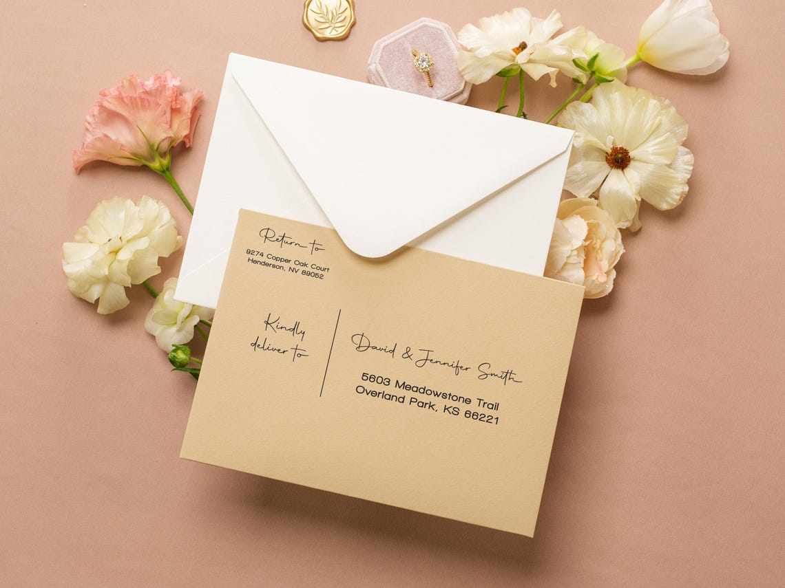 A7 Envelope Address Printing (d7) - With White or Blank Ink Custom ...