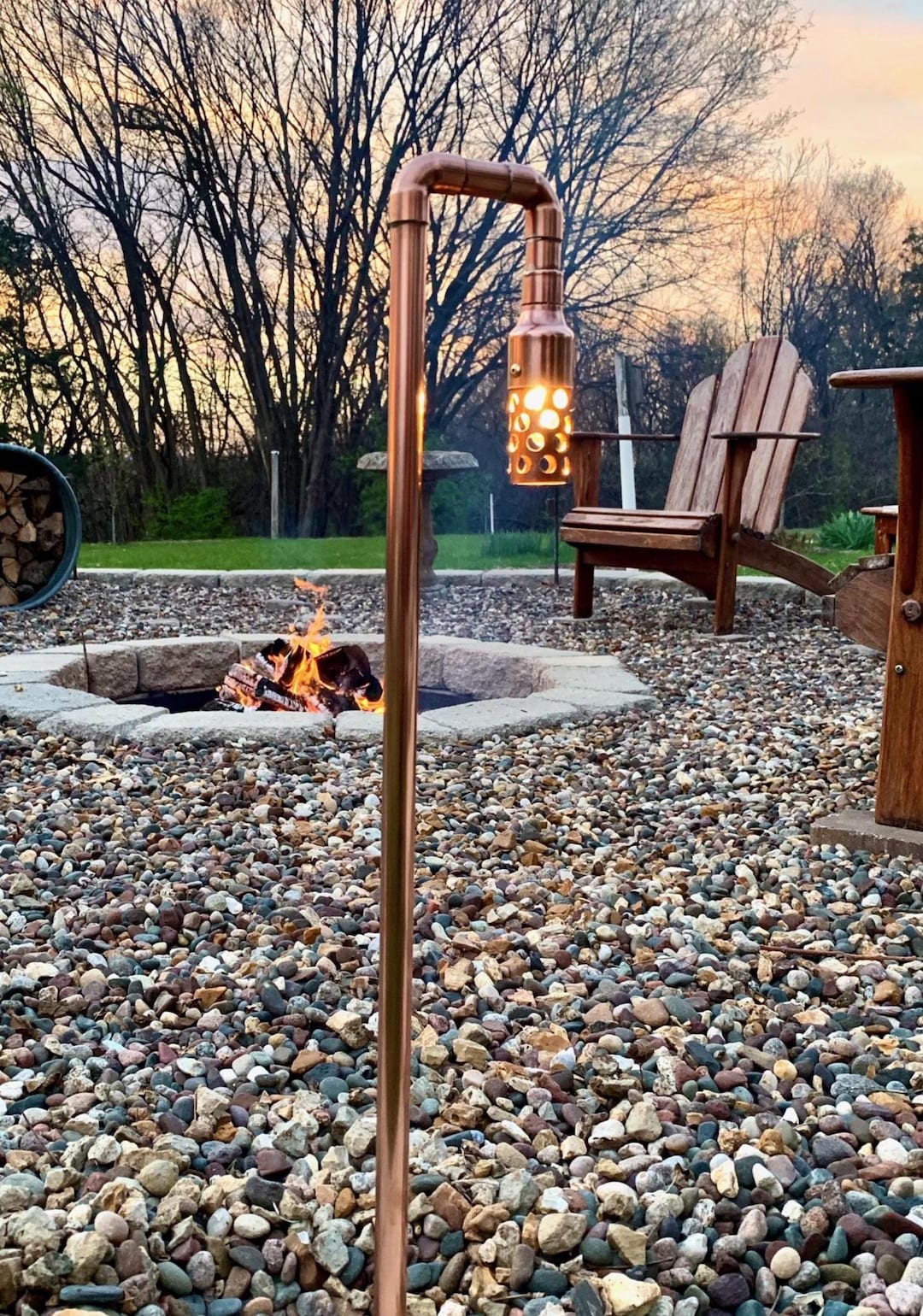 Pathway Landscape Light, WARM YELLOW Low Voltage LED, Copper - Etsy