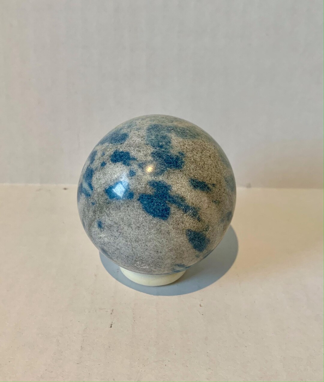 K2 Sphere, Granite With Azurite - Etsy