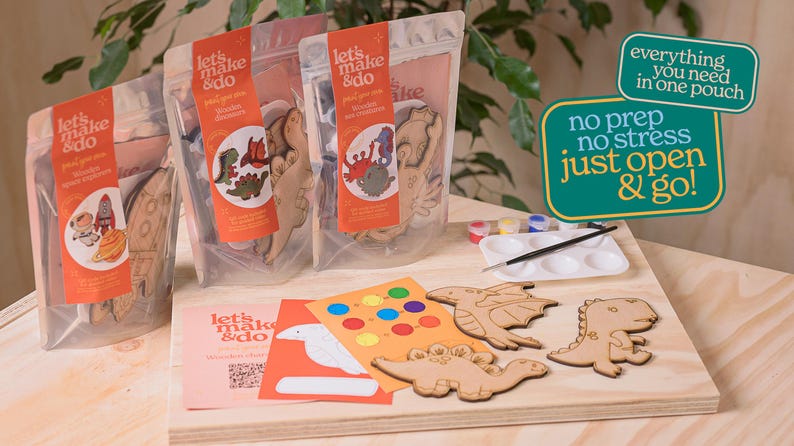 Paint Your Own Wooden Space Explorers Kit: Kids Craft Activity With ...
