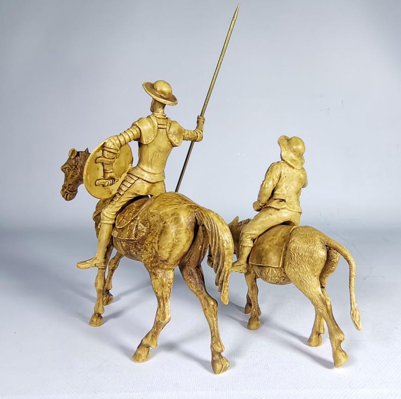 Don Quixote and Sancho Panza PVC Figures - Etsy