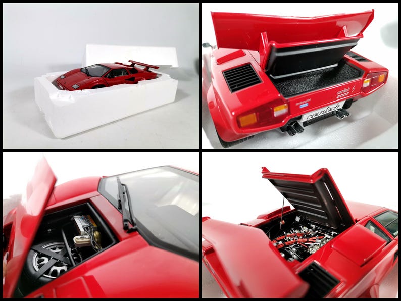 Autoart 1/18 Lamborghini Countach 5000S Millennium 74531 Red - Etsy