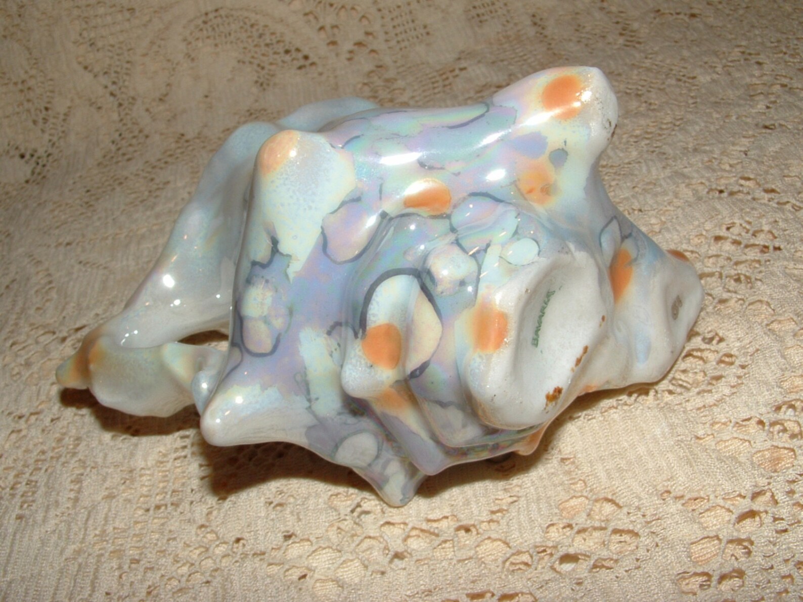 Antique Bavaria Lusterware Conch Shell Pitcher - Souvenir of Wildwood ...
