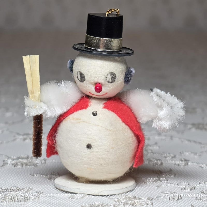 Spun Cotton Snowman - Etsy