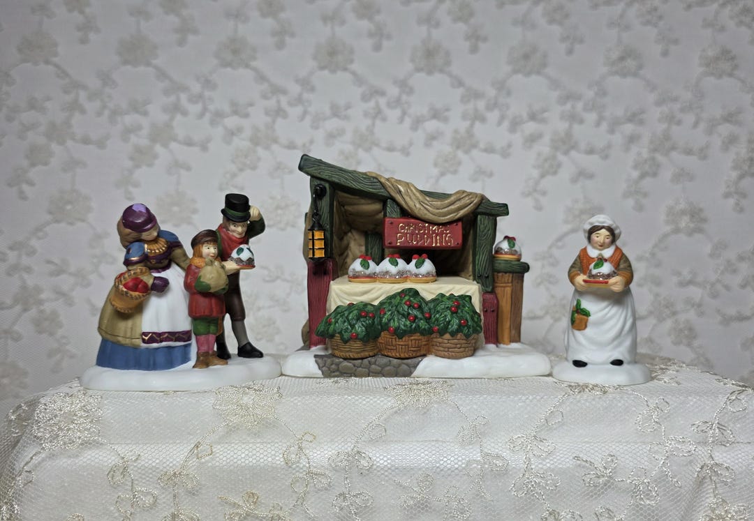 MIB - 1990's - Dept 56 Heritage Village Series - Set of 3, "christmas ...