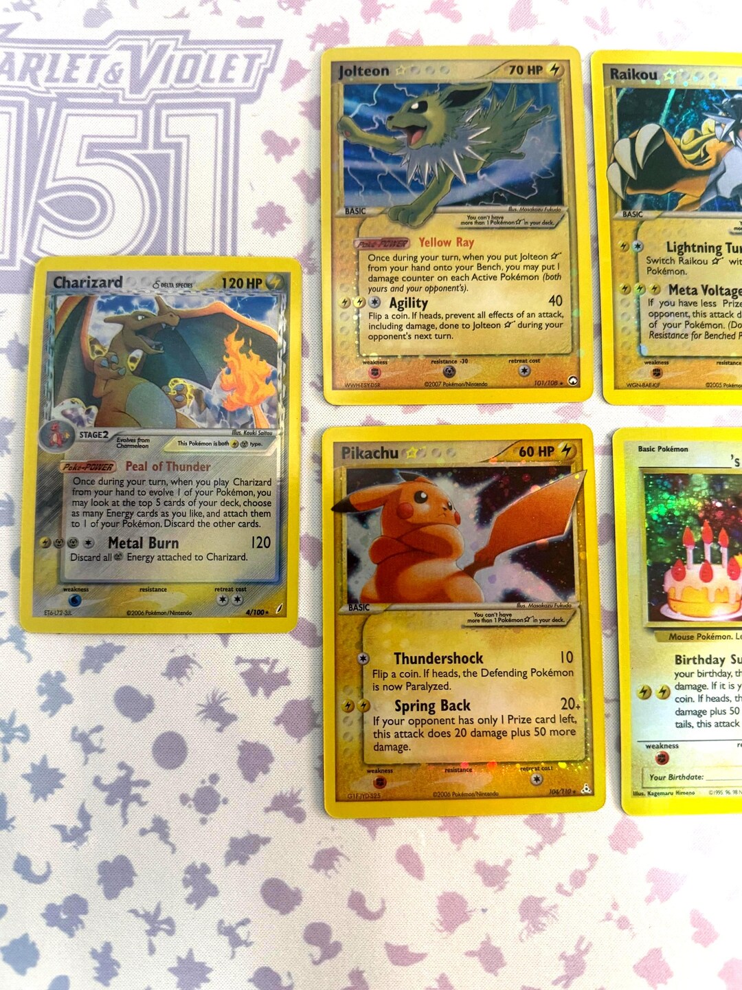 Vintage Pokemon Replica Proxy Cards - Electric Type - Etsy UK