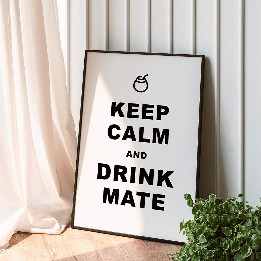 Printable Mate Quote Wall Art, Argentina, Kitchen Office Print ...