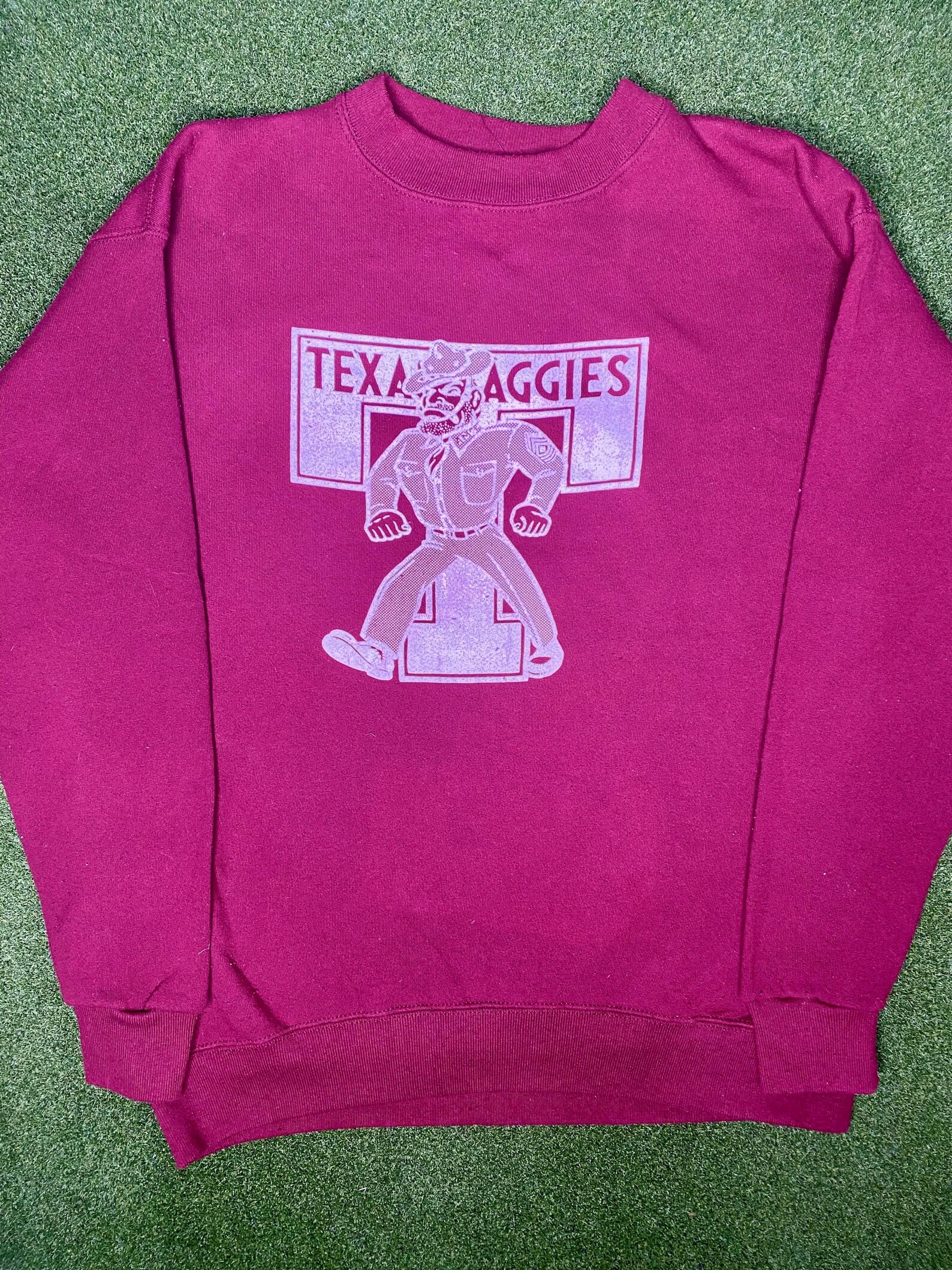 80s Texas A&M Aggies - Vintage College Crewneck Sweatshirt (XL) - Etsy
