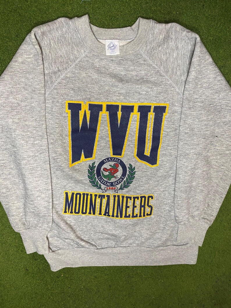 1989 WVU Mountaineers - Mazda Gator Bowl - Vintage College Football ...