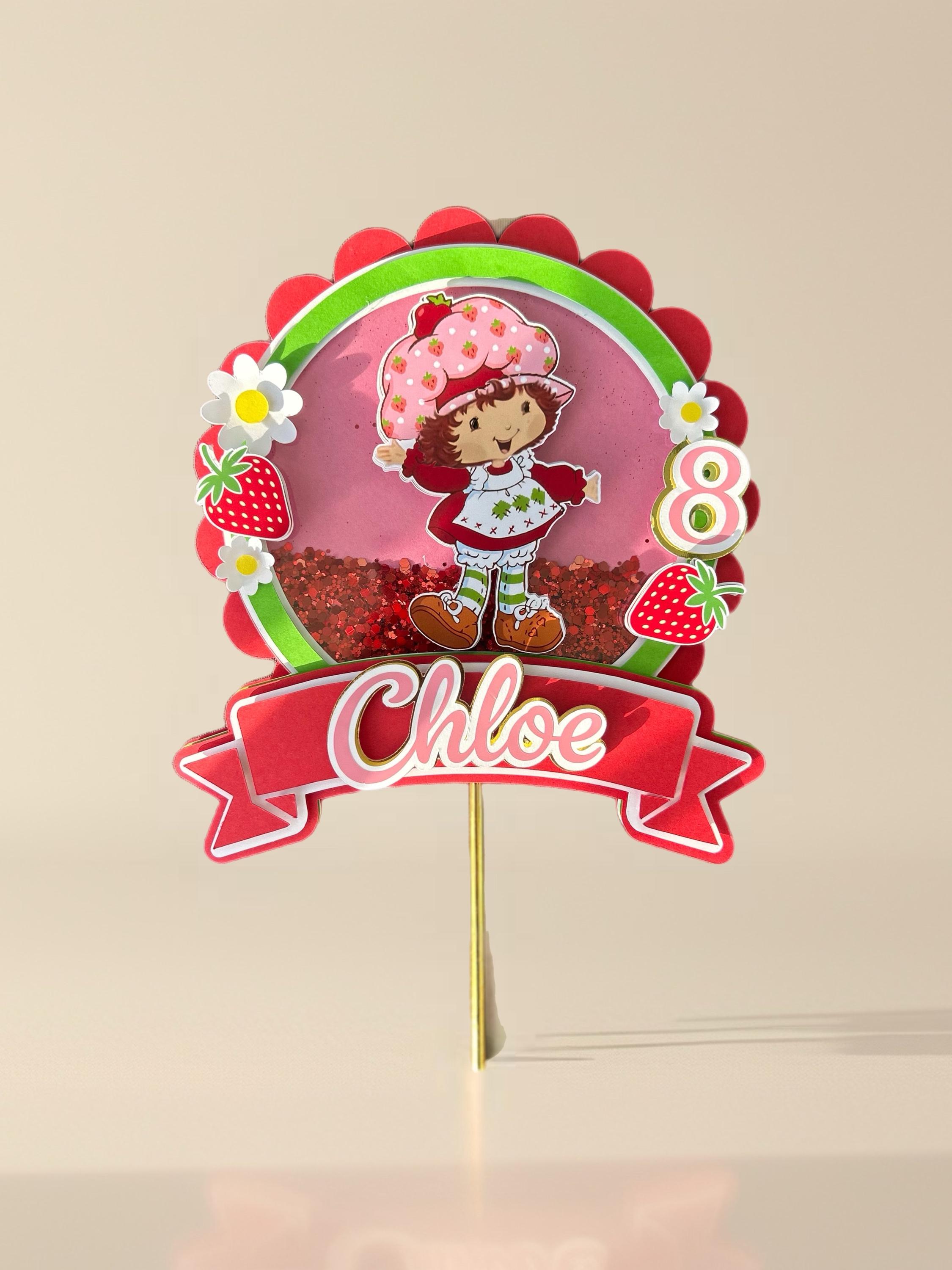 Strawberry Shortcake Cake Topper - Etsy