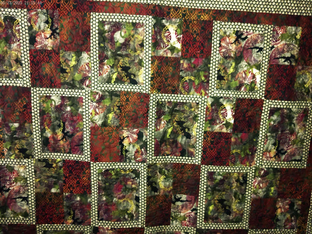 Ancient Enemies Dragons Twin Size Quilt - Etsy