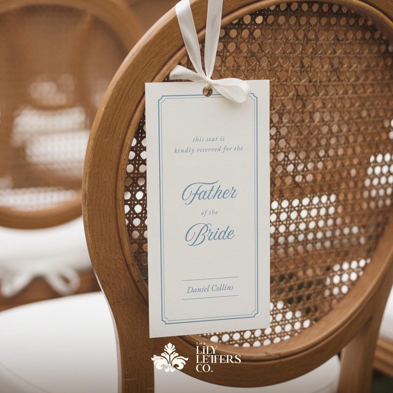 Reserved Table Sign Blue - Etsy