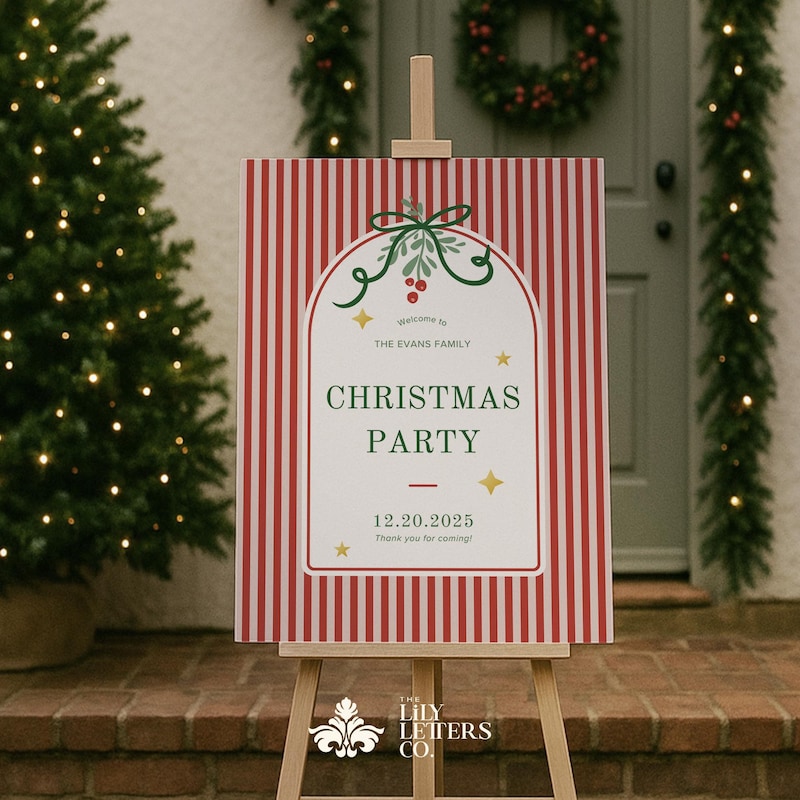 Elegant Christmas Poster - Etsy